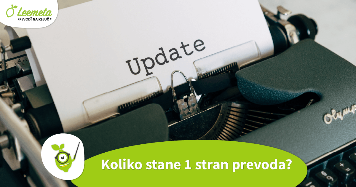 Koliko v resnici stane 1 stran prevoda? | Leemeta prevajanje